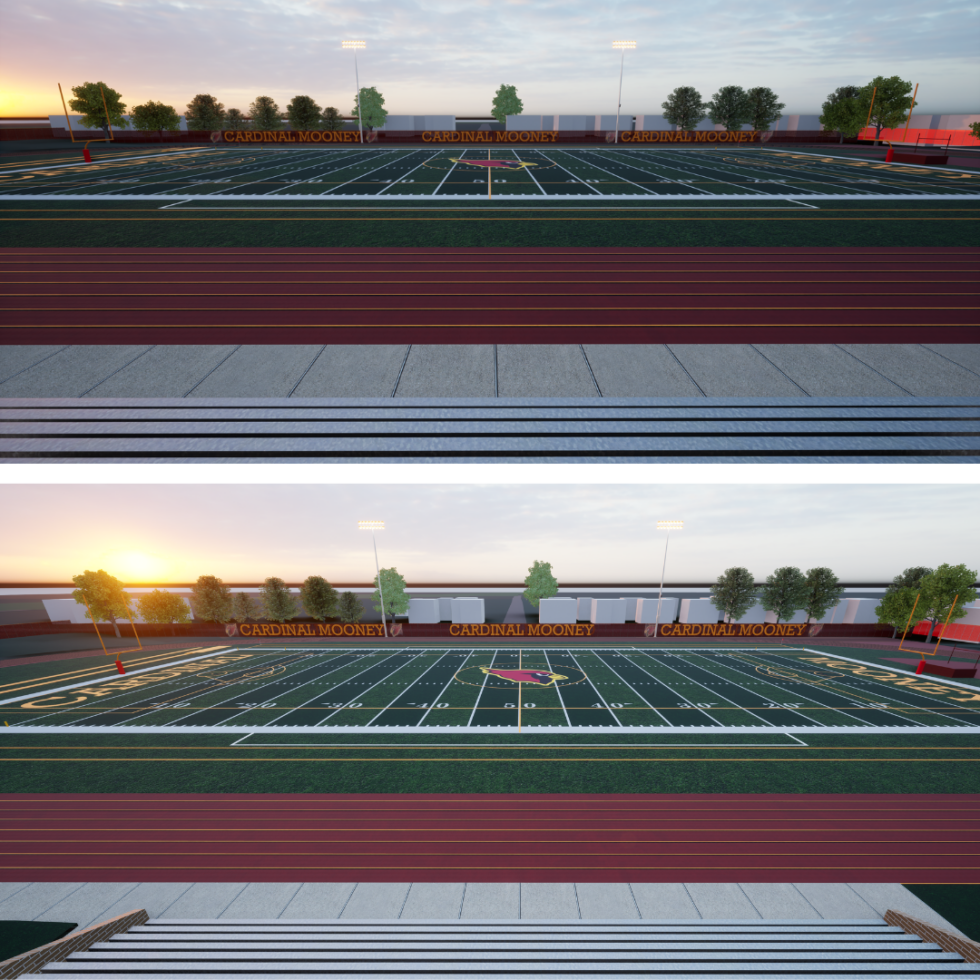 Ground broken on new track and field - Cardinal Mooney