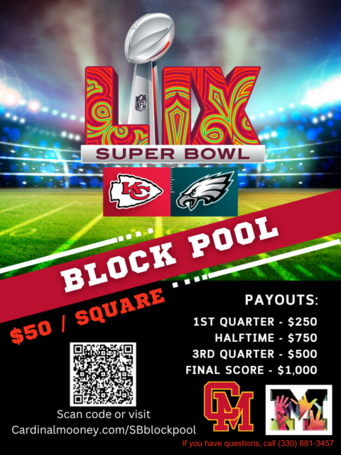 Super Bowl block pool kicks off - Cardinal Mooney